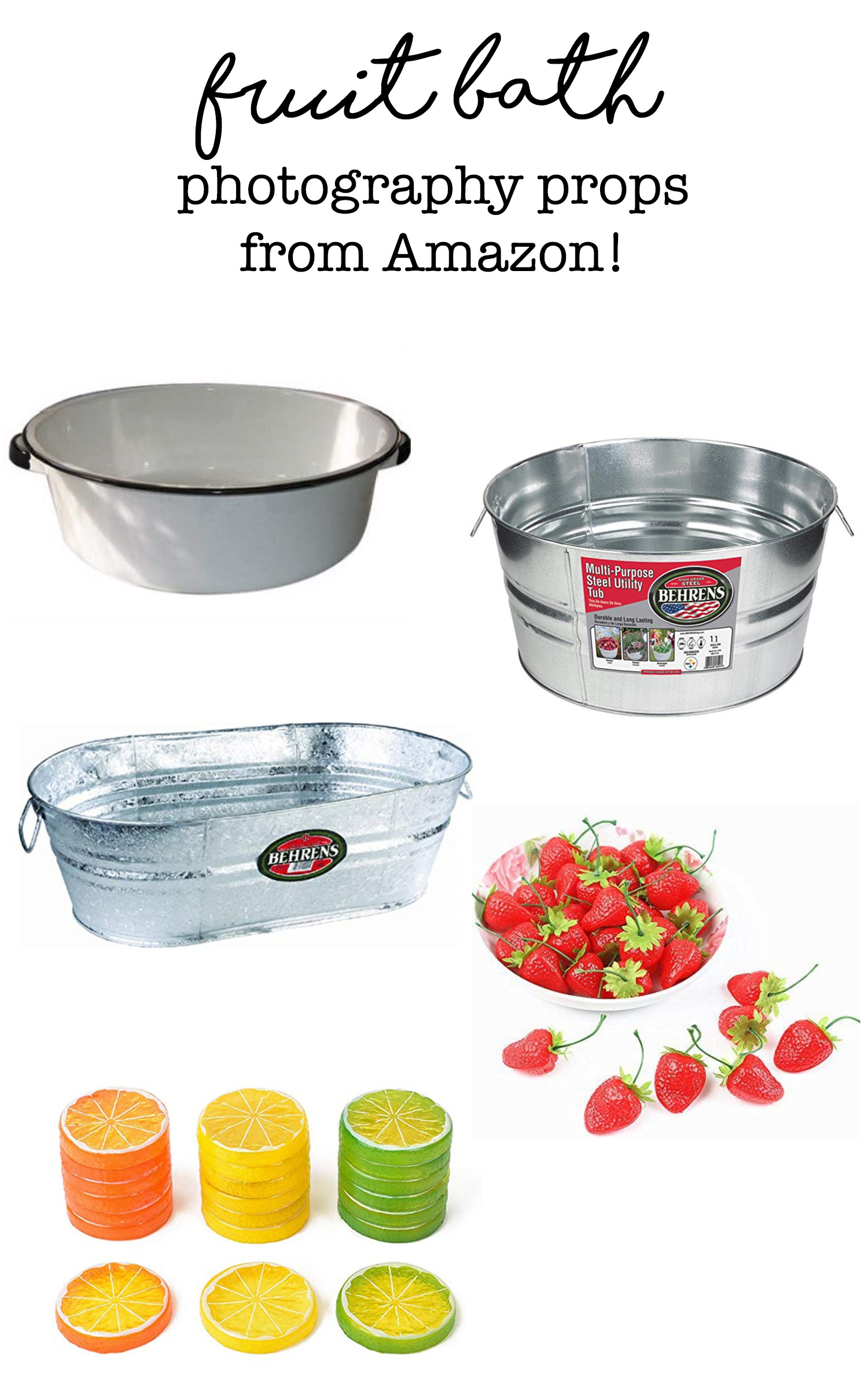 Fruit Bath Photography Props